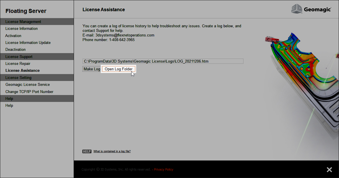 How to locate the software license key