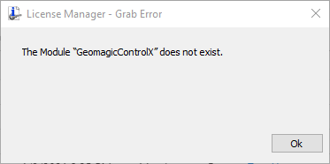 Grab Error: The Module does not exist [CimLM]