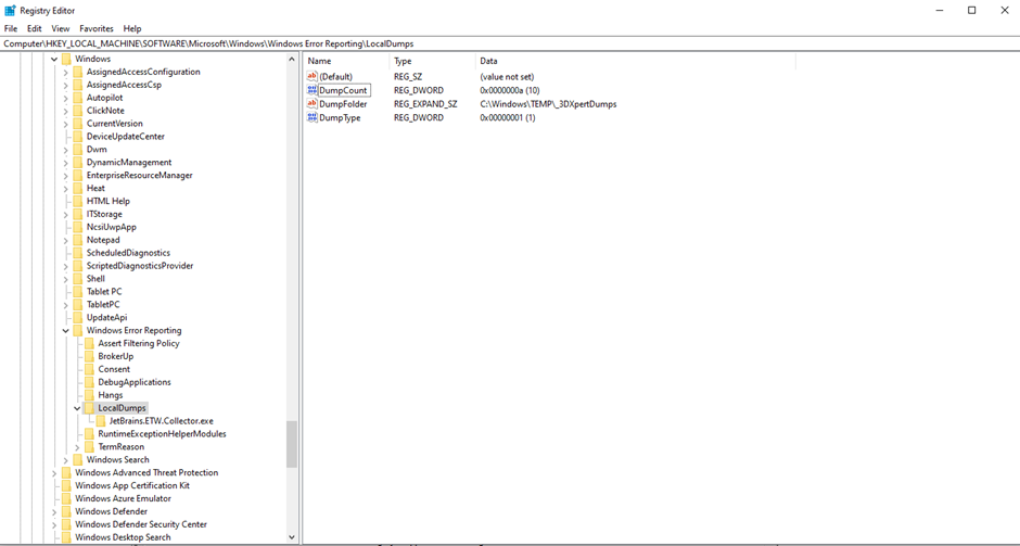 How to create a Dump file