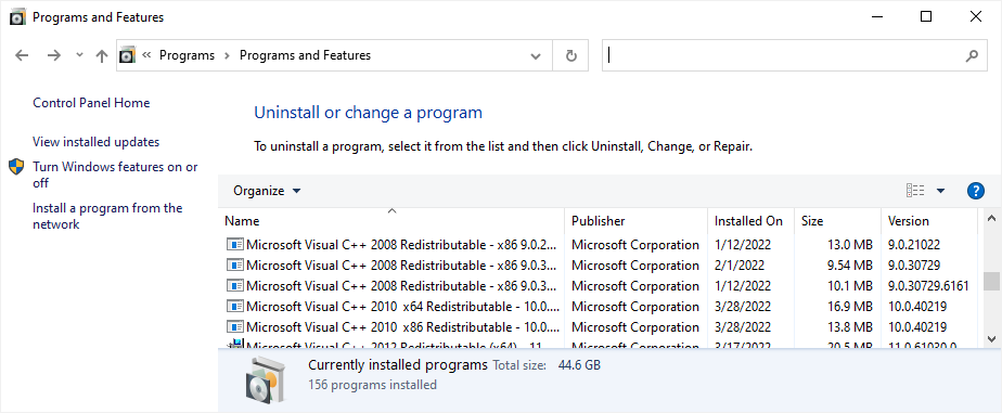 Checking Current Software Version