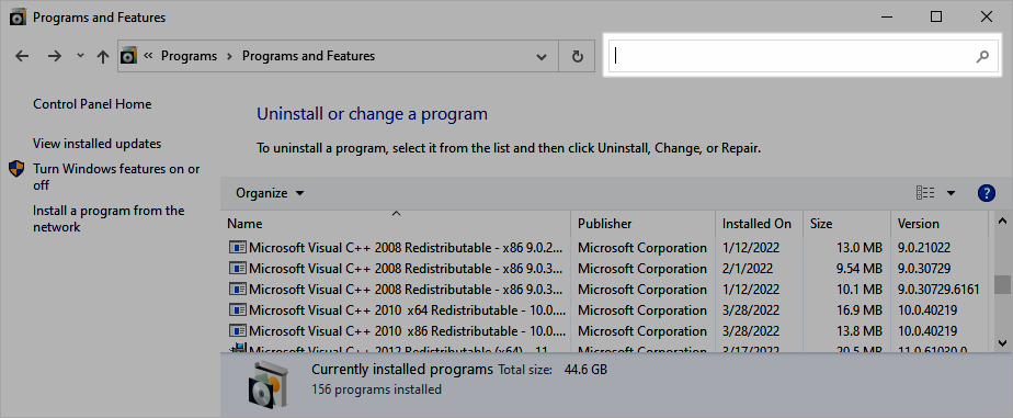 Checking Current Software Version