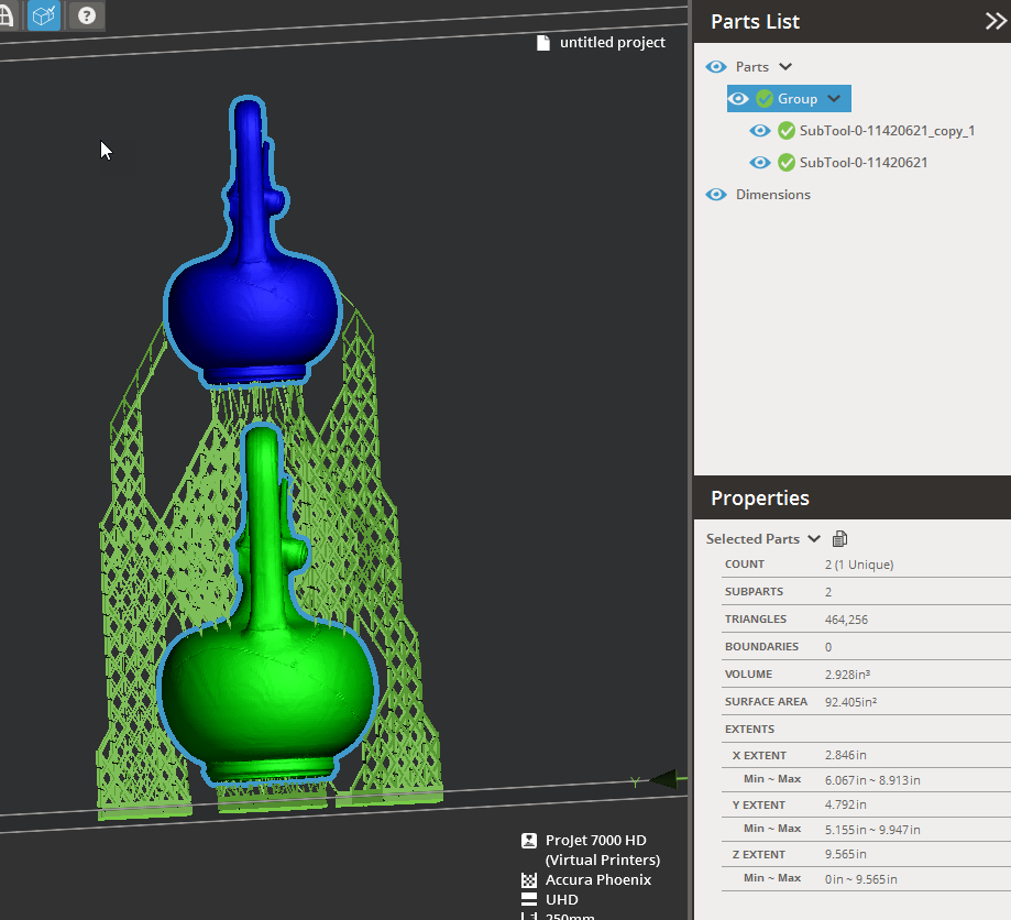 How to avoid intersecting supports with overhanging parts In 3D Sprint