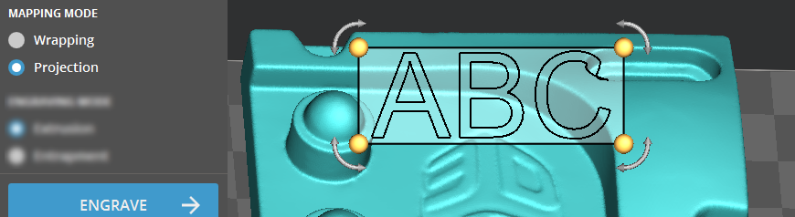How to add labels/engrave in 3D Sprint