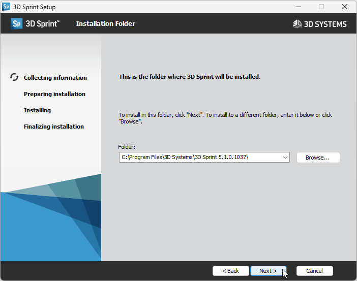 3D Sprint Installation Guide
